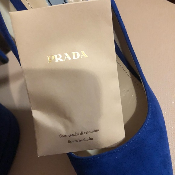 Prada | Shoes | Prada Royal Blue Suede Platform Pumps | Poshmark